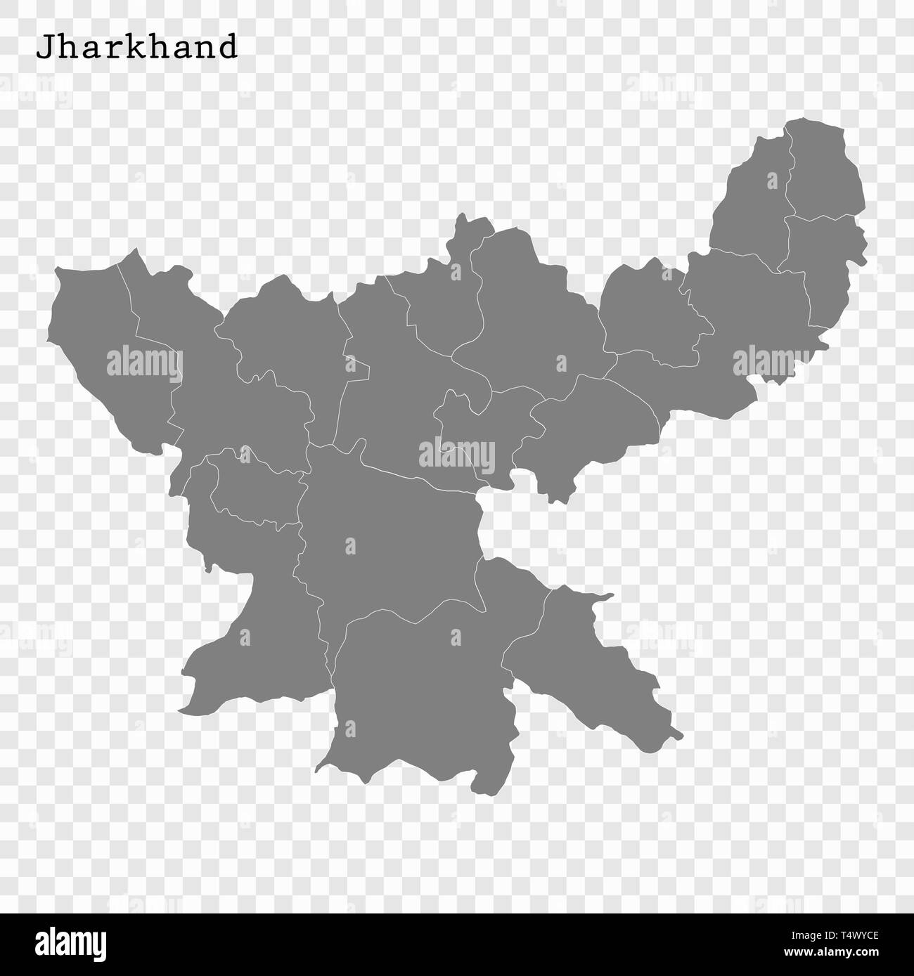 Map of jharkhand hi-res stock photography and images - Alamy