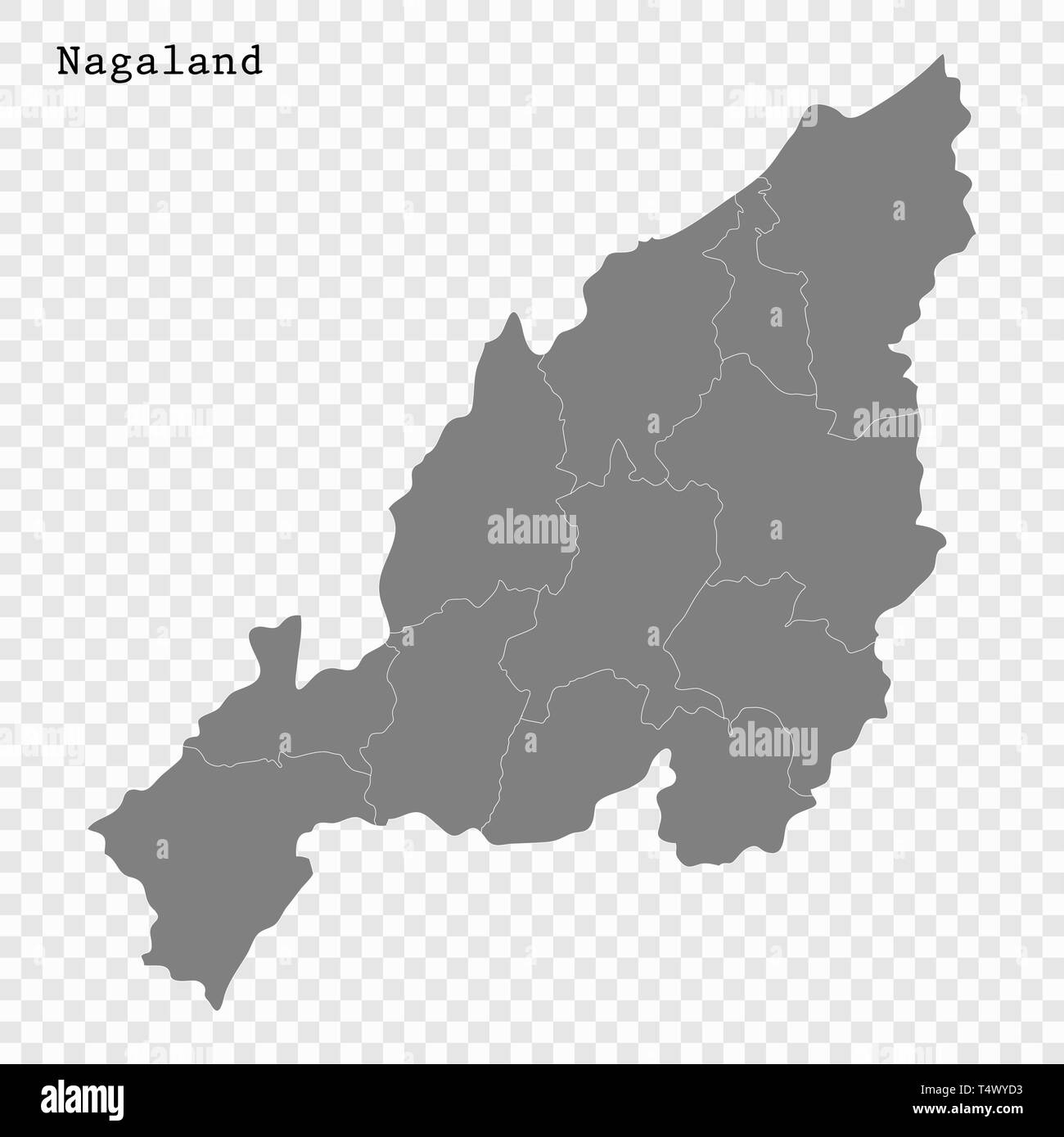 Nagaland map hi-res stock photography and images - Alamy