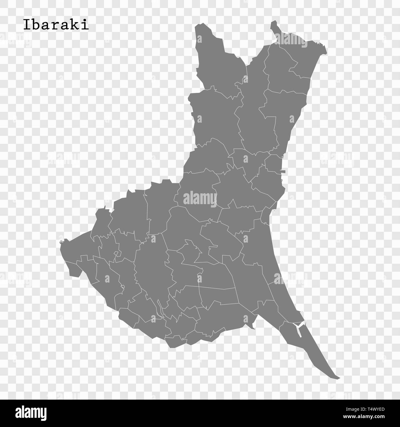 Map of ibaraki hi-res stock photography and images - Alamy