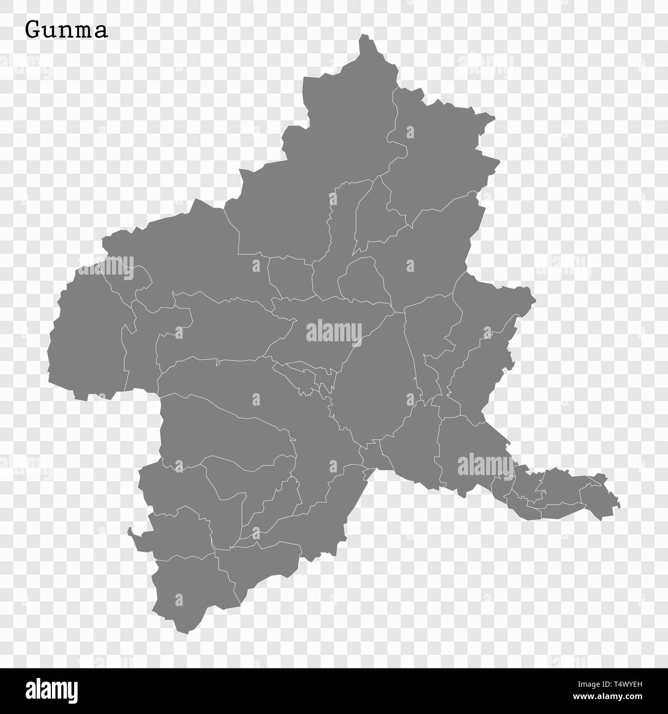 Map of gunma hi-res stock photography and images - Alamy