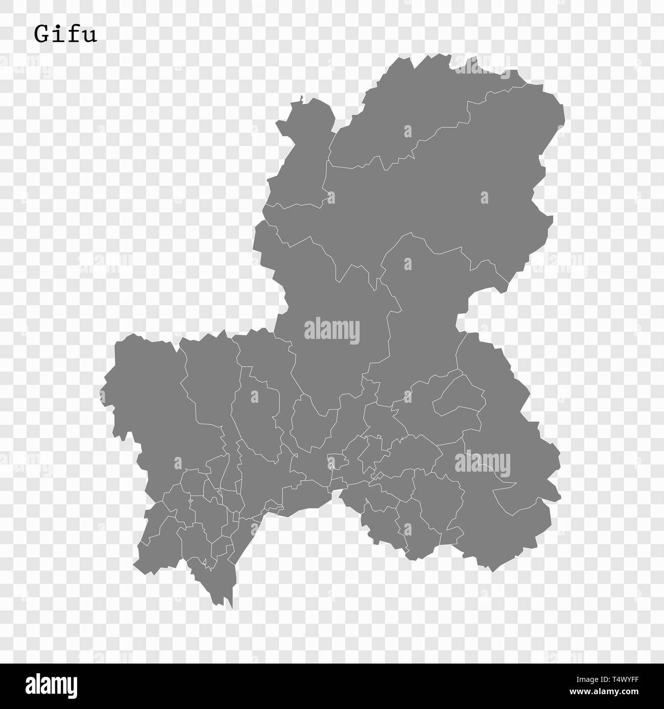 Map of gifu hi-res stock photography and images - Alamy