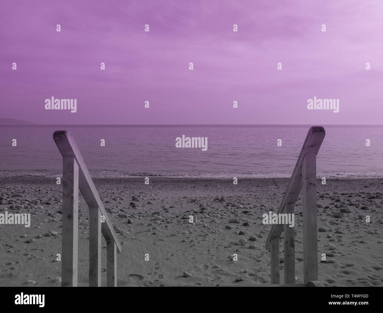Ladder to the beach Stock Photo - Alamy