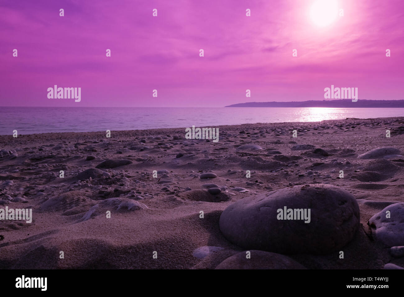 Purple beach hi-res stock photography and images - Alamy