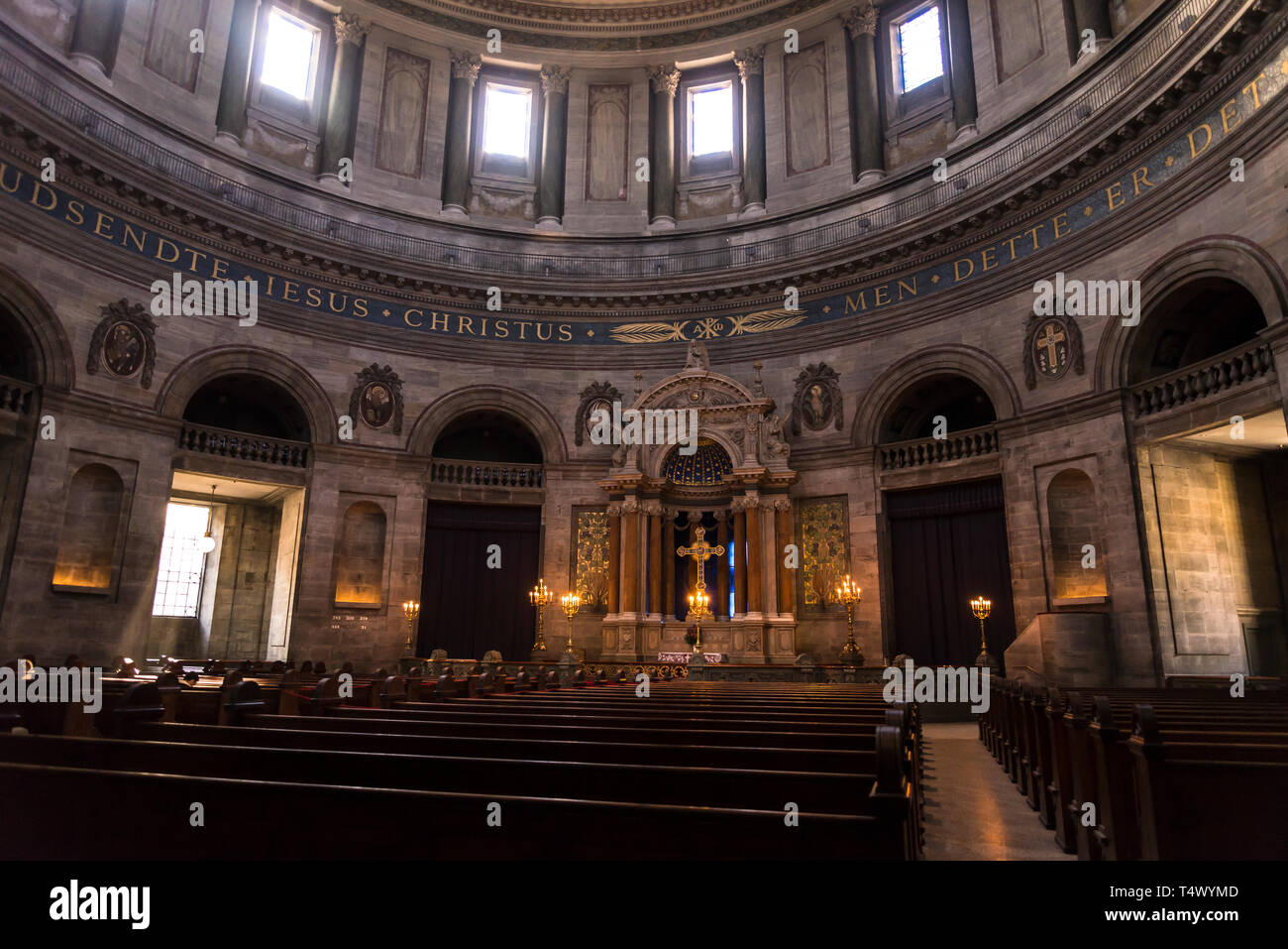 Frederik's Church, popularly known as The Marble Church, a Rococo style ...