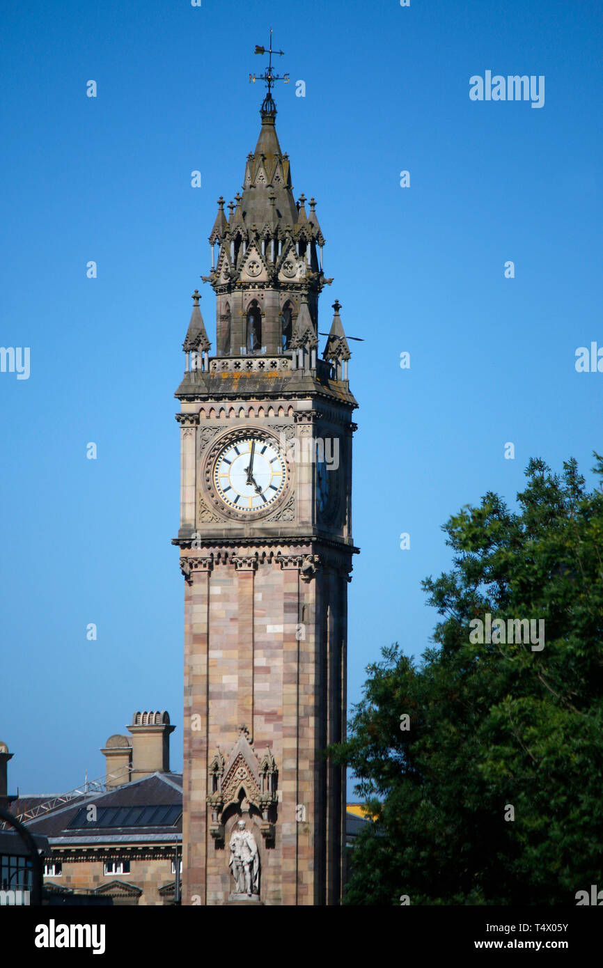 Albert Memorial Clock Tower, Belfast, Nordirland/ Northern Ireland (nur ...