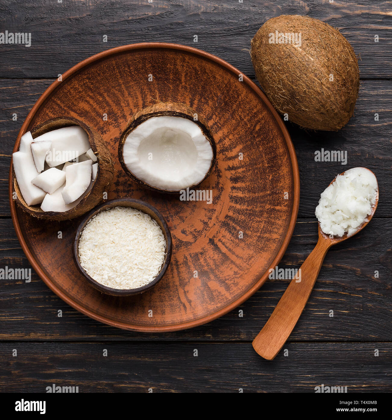 Coconut products hi-res stock photography and images - Alamy