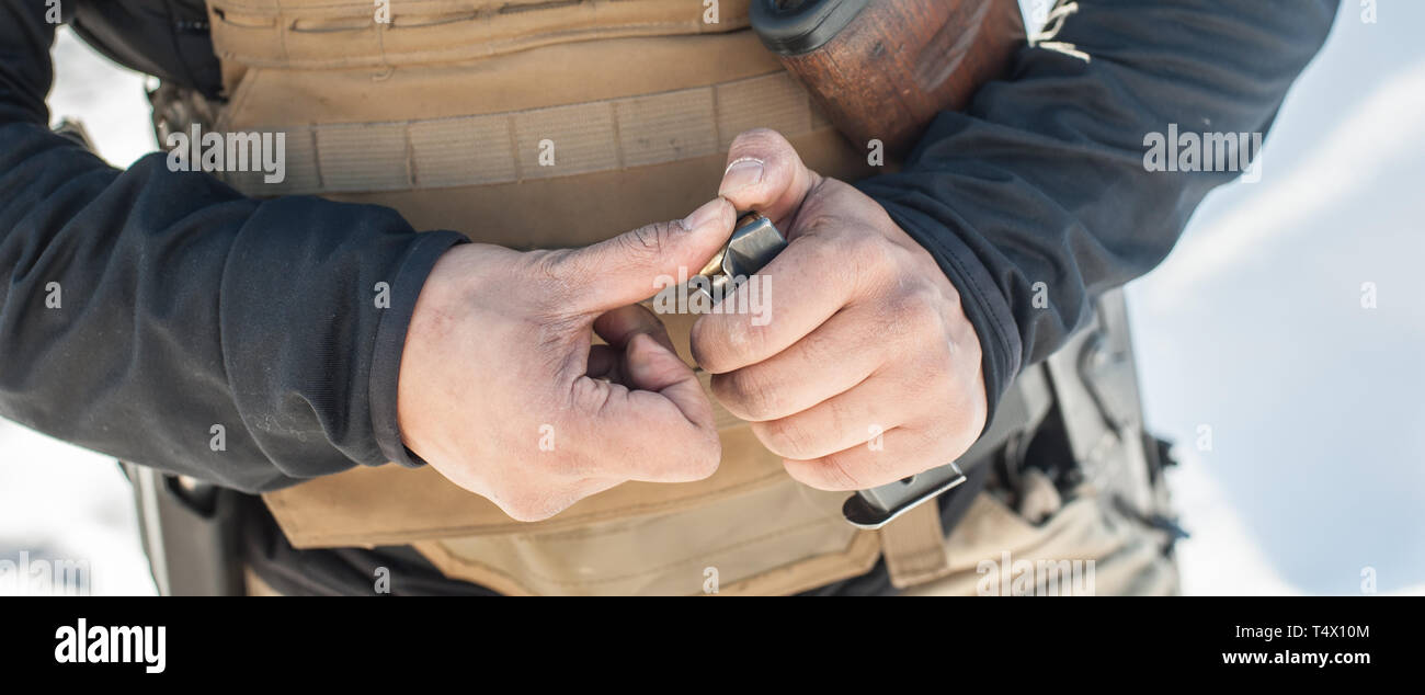 Load gun hi-res stock photography and images - Alamy