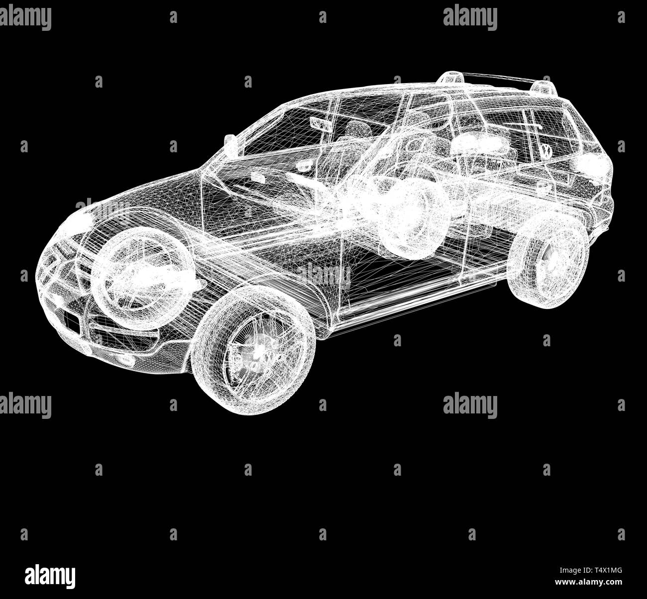 Model cars. 3d render Stock Photo - Alamy