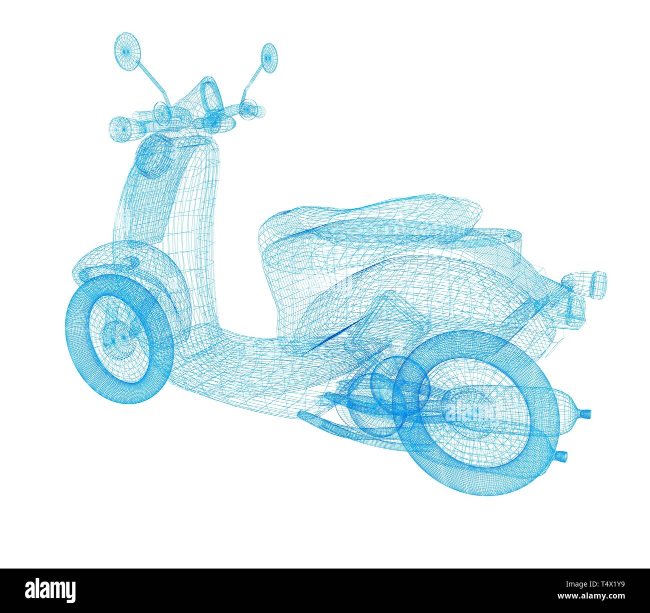 Bike motorcycle 3d model Cut Out Stock Images & Pictures - Alamy