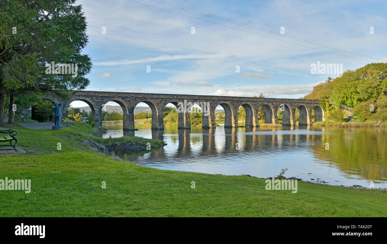 Ballydehob Twelve Arch Viaduct Stock Photo - Alamy