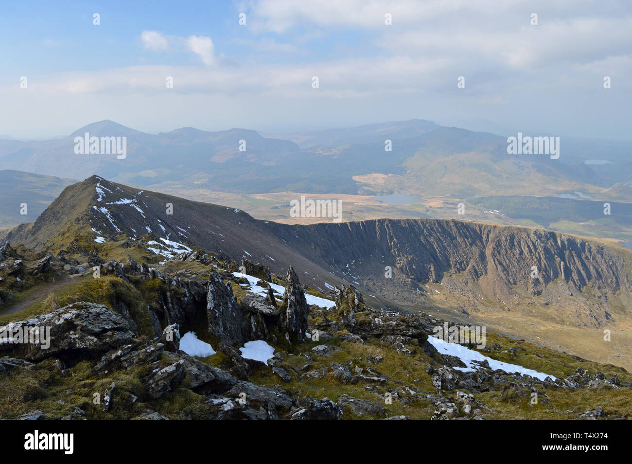 Bwlch main on the Rhyd Ddu path to Snowdon summit Stock Photo - Alamy