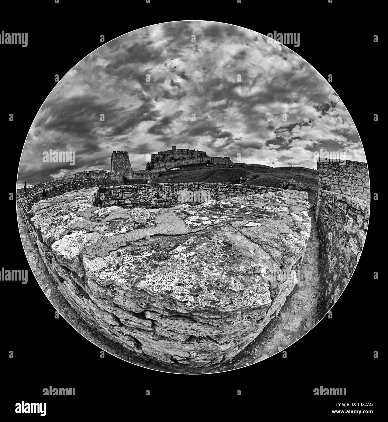 Spišský hrad (Eng: Spis Castle) in Slovakia Stock Photo - Alamy