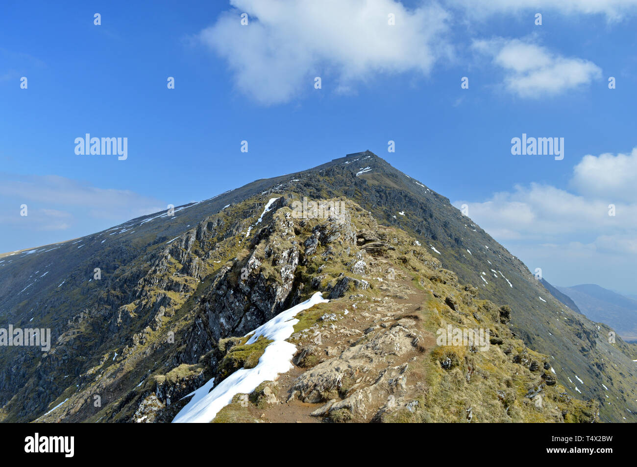 Bwlch main on the Rhyd Ddu path to Snowdon summit Stock Photo - Alamy