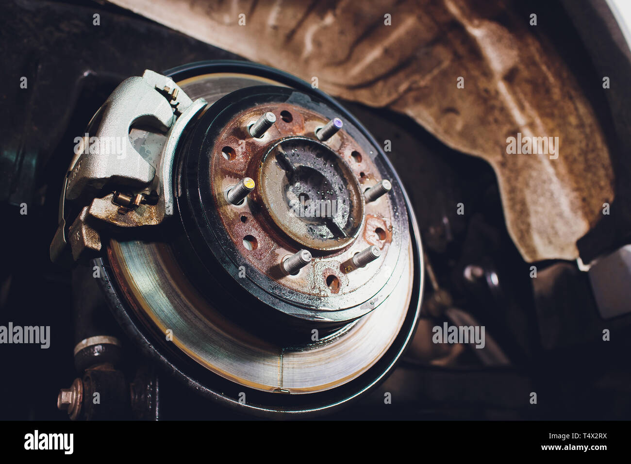 Broken front axle hi-res stock photography and images - Alamy