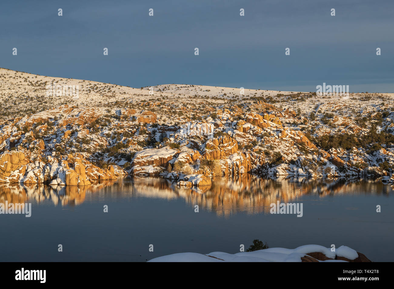 Watson Lake Prescott Arizona Winter Landscape Stock Photo - Alamy