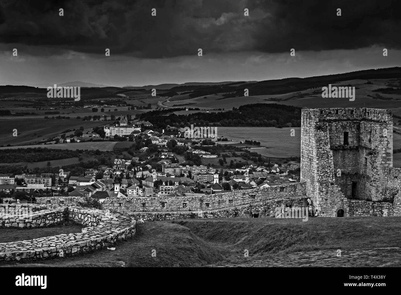Spišský hrad (Eng: Spis Castle) in Slovakia Stock Photo - Alamy