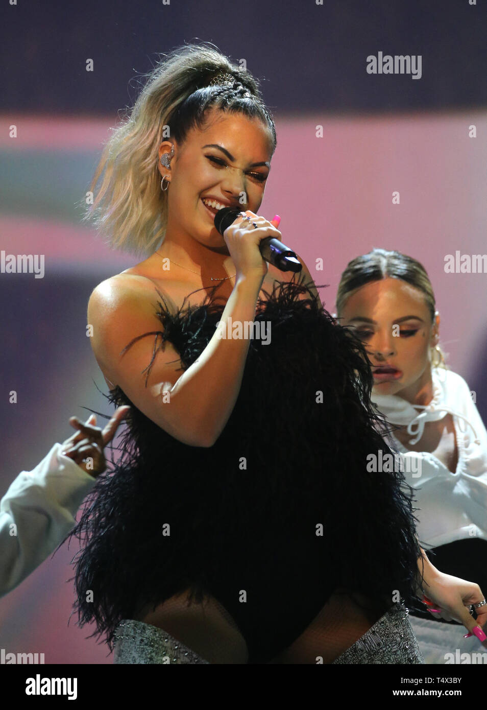 Mabel performing during the filming for the Graham Norton Show at BBC ...