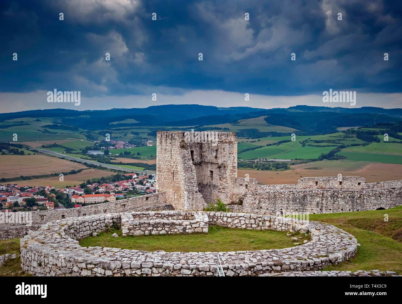 Spišský hrad (Eng: Spis Castle) in Slovakia Stock Photo - Alamy