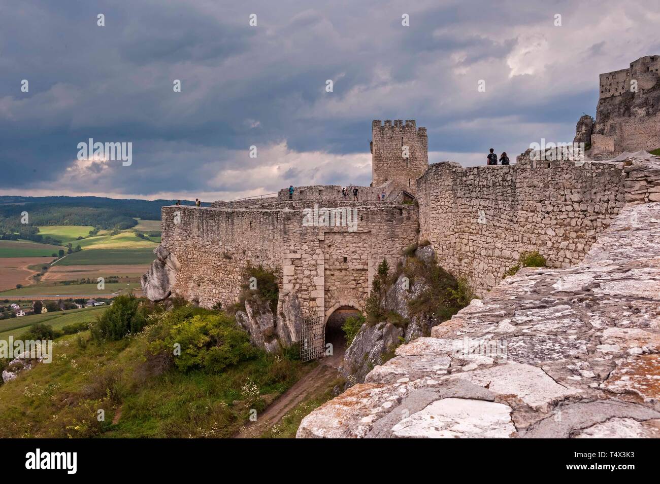 Spišský hrad (Eng: Spis Castle) in Slovakia Stock Photo - Alamy