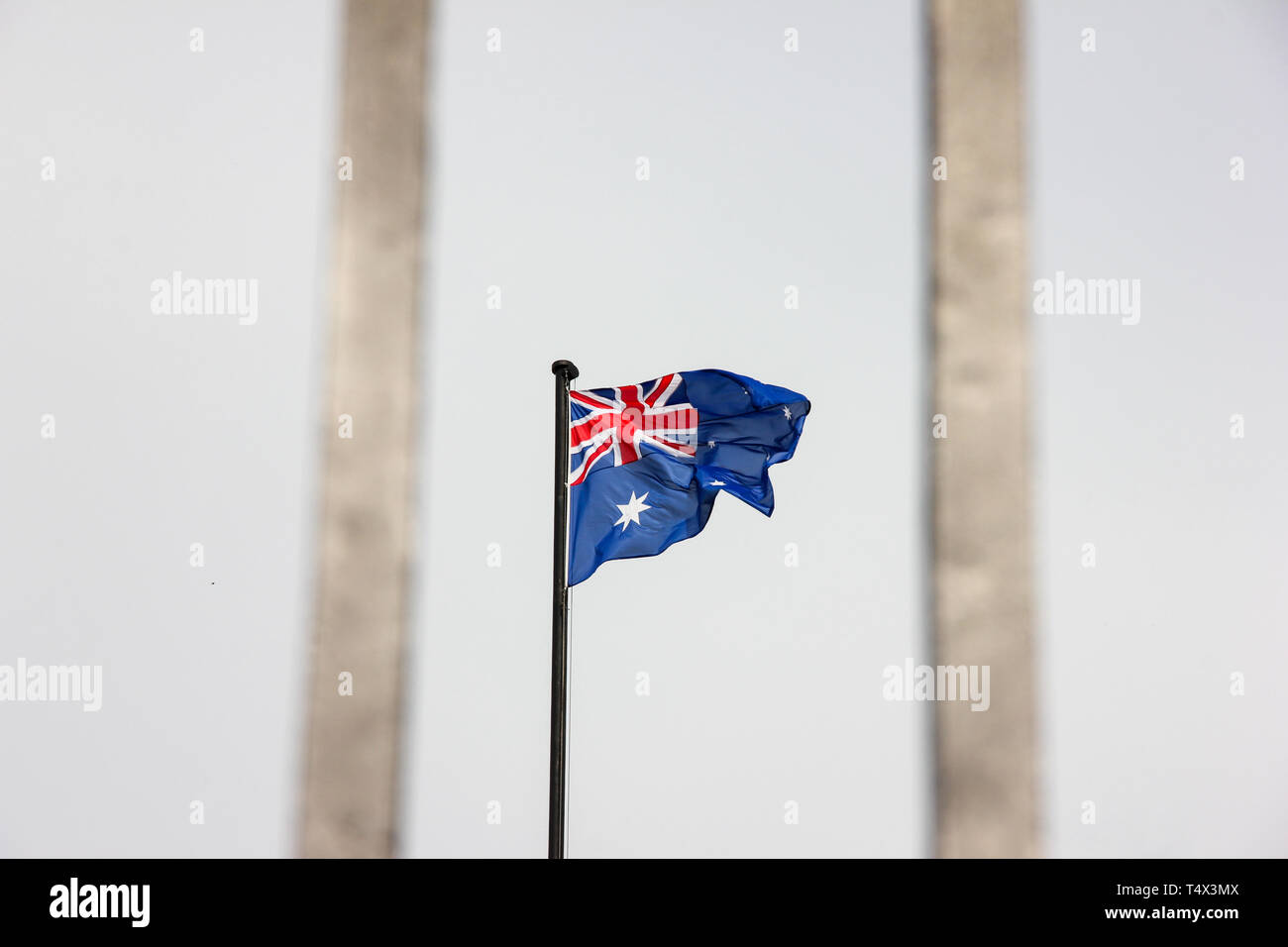 Blue wave cloth flying through hi-res stock photography and images - Alamy