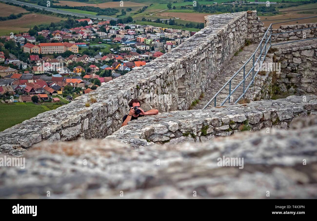 Spišský hrad (Eng: Spis Castle) in Slovakia Stock Photo - Alamy