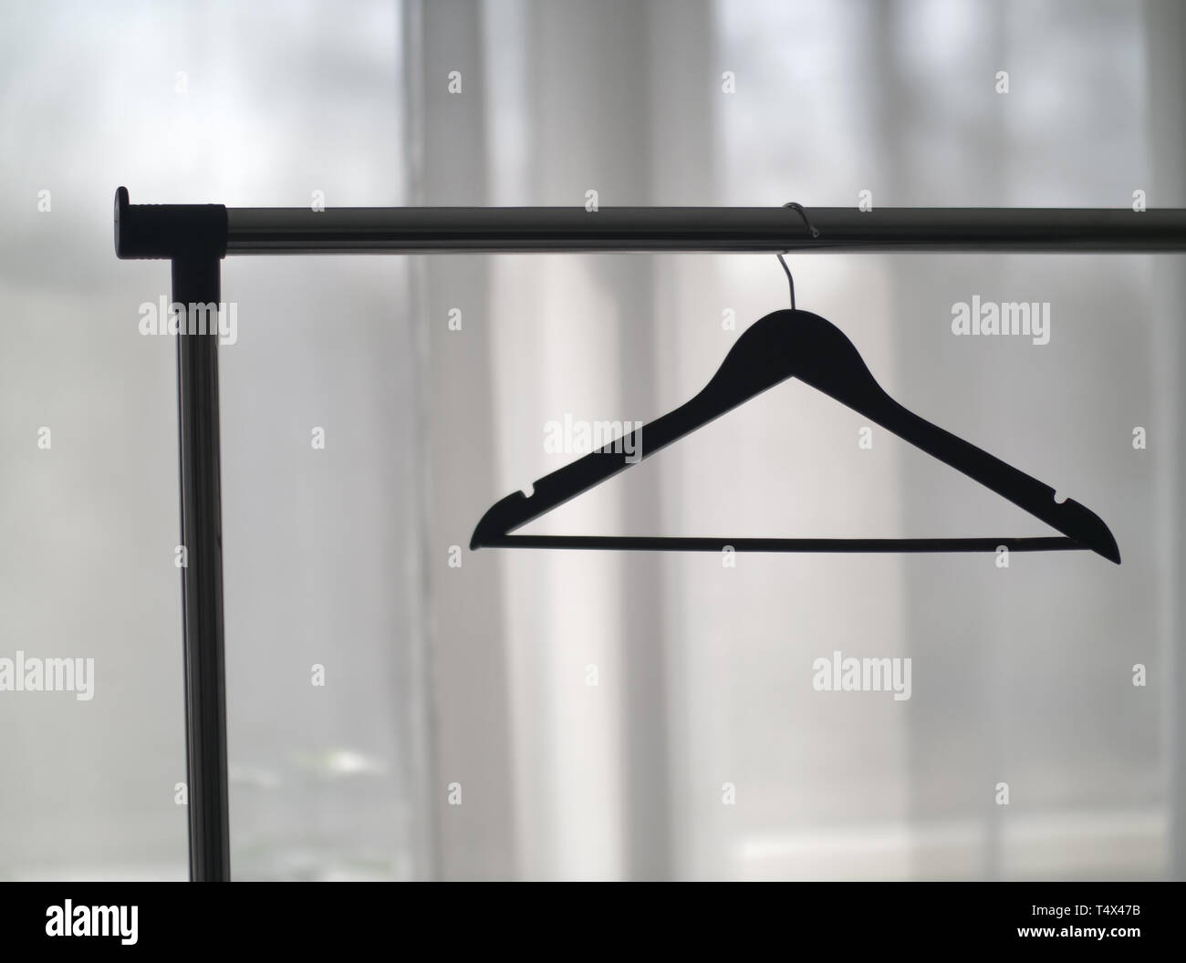 Empty clothes rail hi-res stock photography and images - Alamy