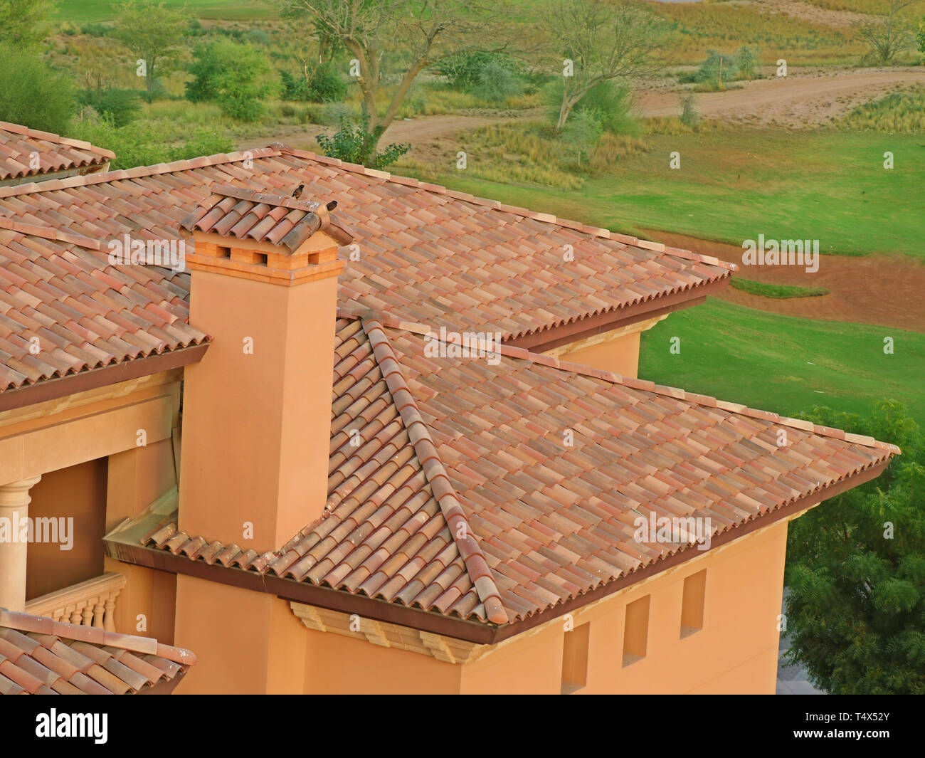 bricks and roof chimney Stock Photo - Alamy