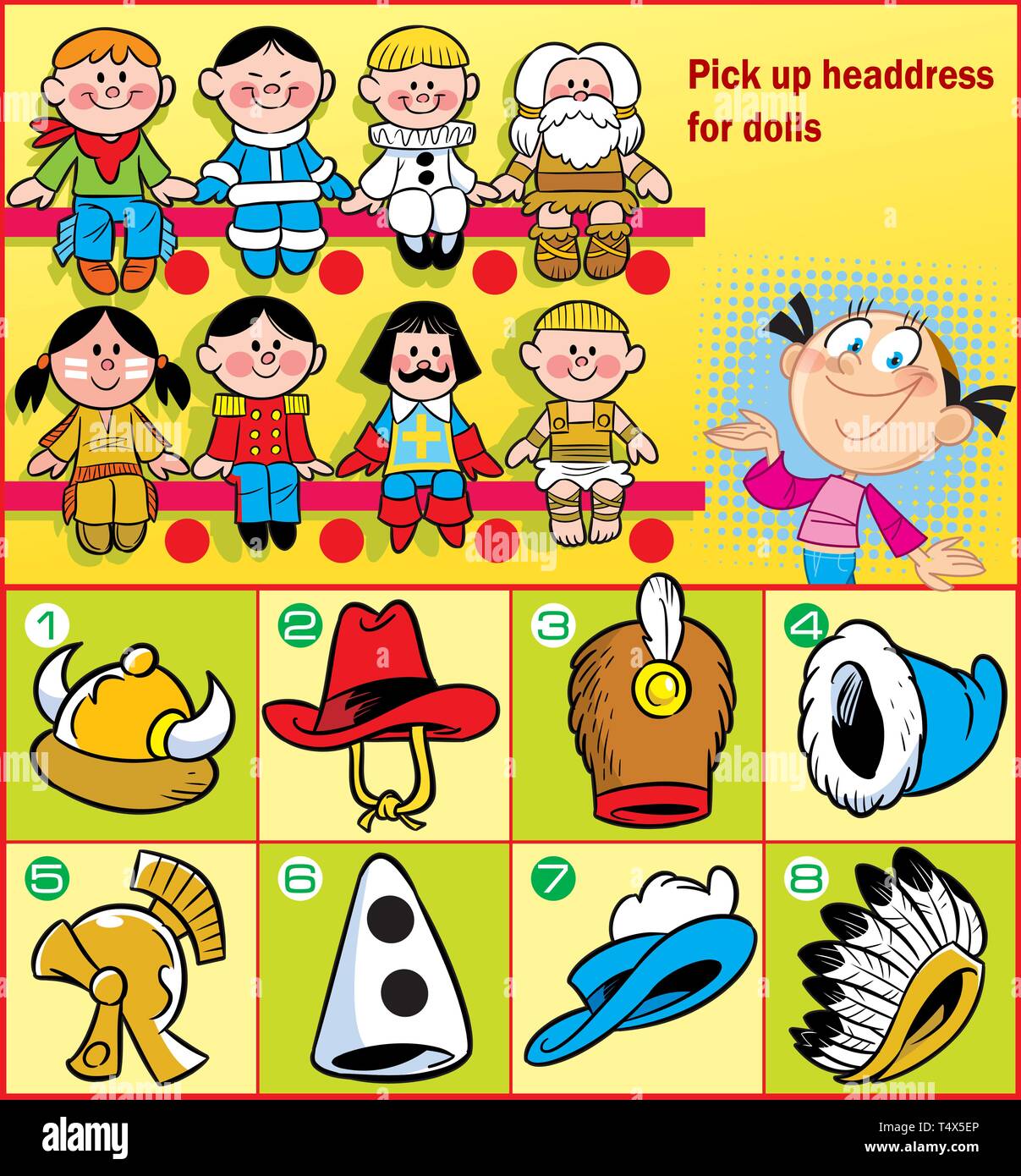 Dress up doll Stock Vector Images - Alamy