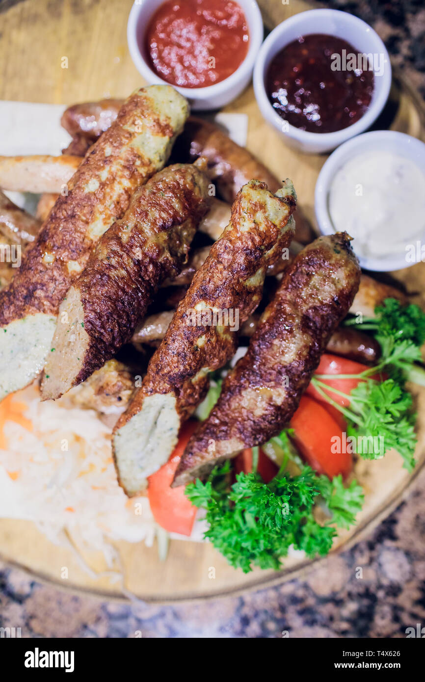 Kebab. Traditional middle eastern, arabic or mediterranean meat kebab ...