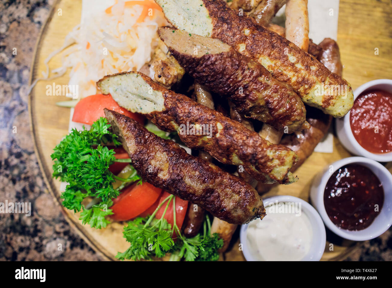Kebab. Traditional middle eastern, arabic or mediterranean meat kebab ...