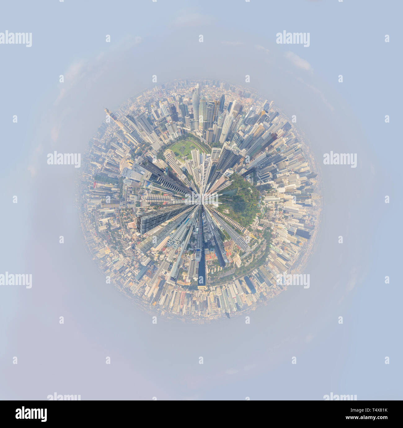 Bangkok city 360° panorama hi-res stock photography and images - Alamy