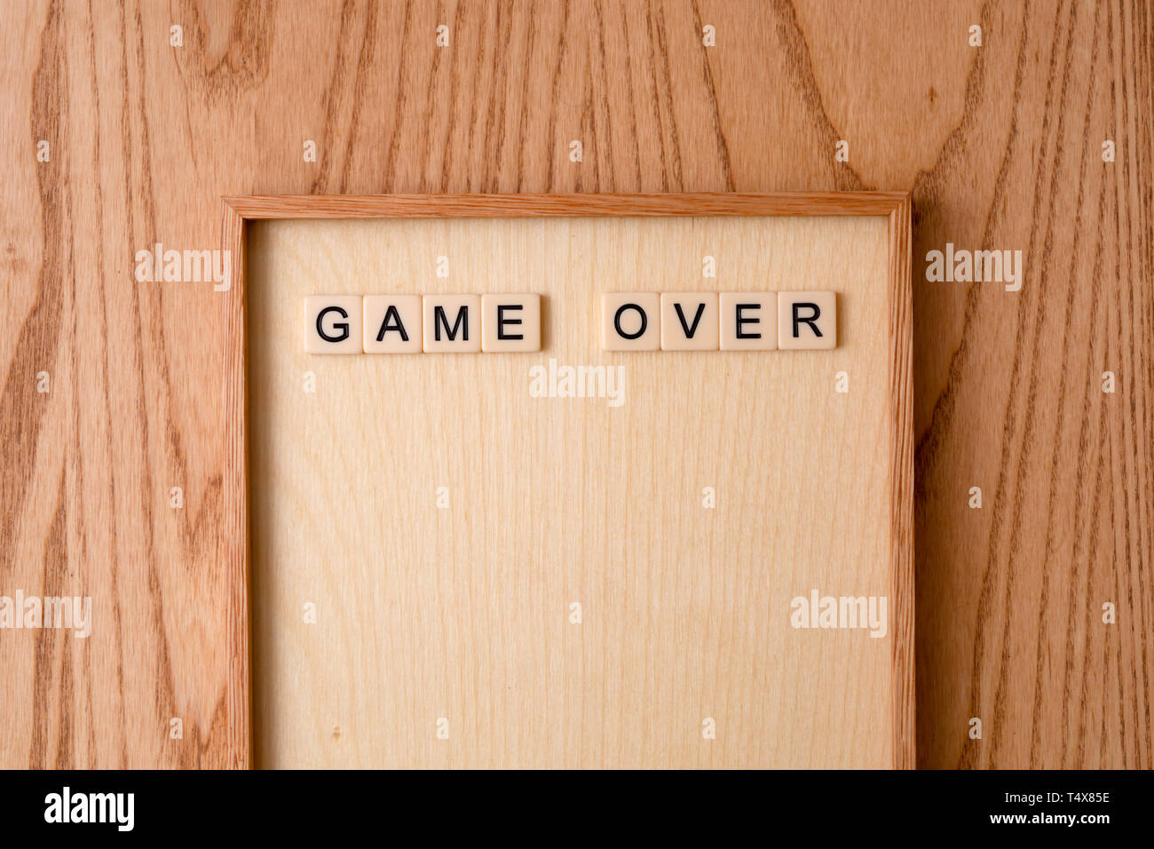 Words game over hi-res stock photography and images - Alamy