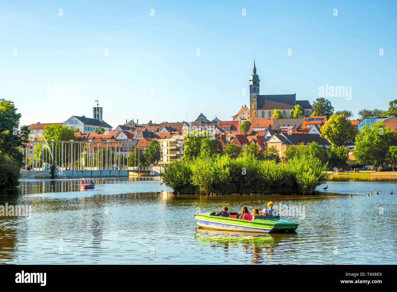 Lake in Boeblingen, Germany Stock Photo - Alamy