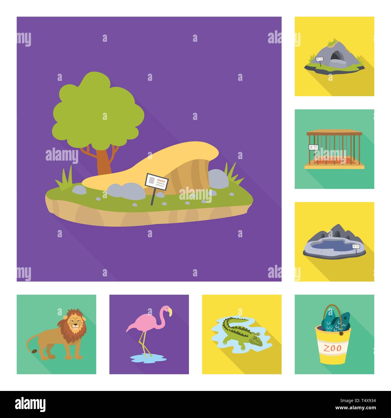 trees,cave,cell,lake,lion,flamingo,crocodile,bucket,sand,bear,empty ...