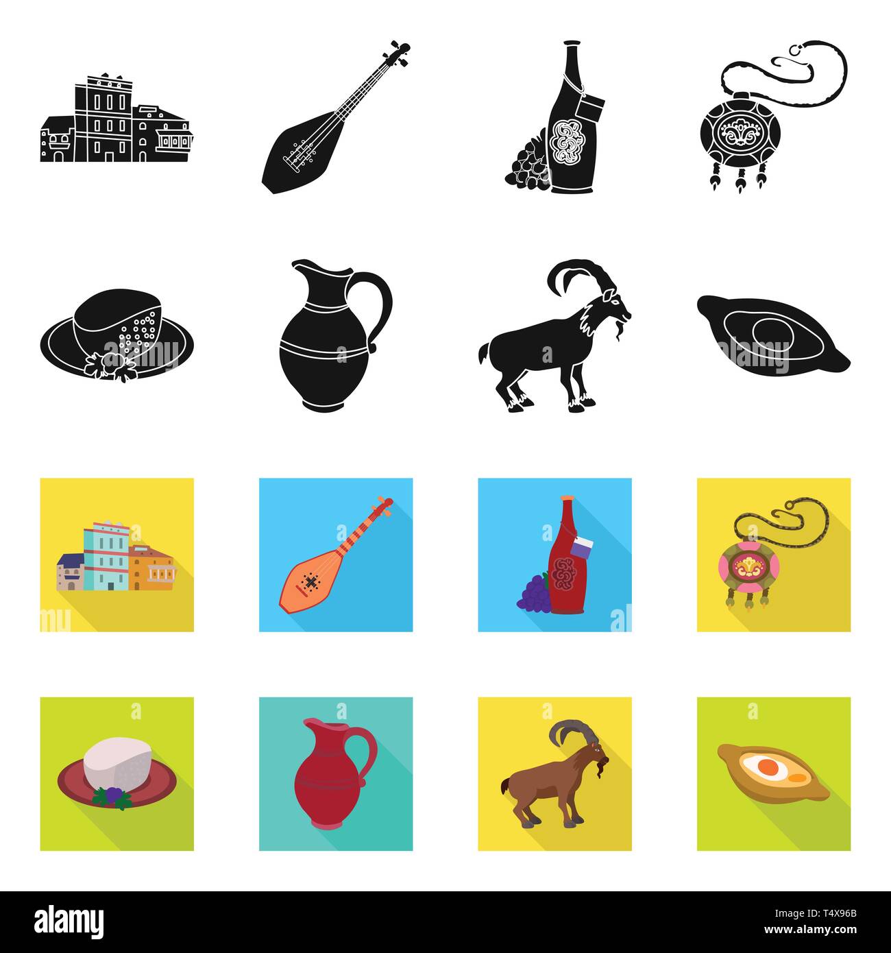 Vector design of culture and sightseeing icon. Set of culture and ...