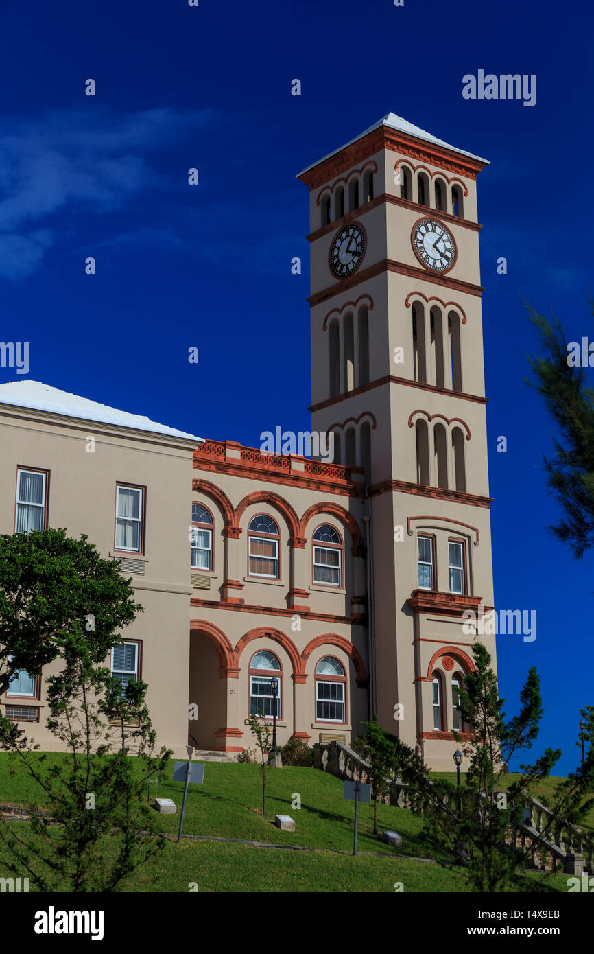 Bermuda, Hamilton, British Colonial Architecture, Supreme Court Stock ...