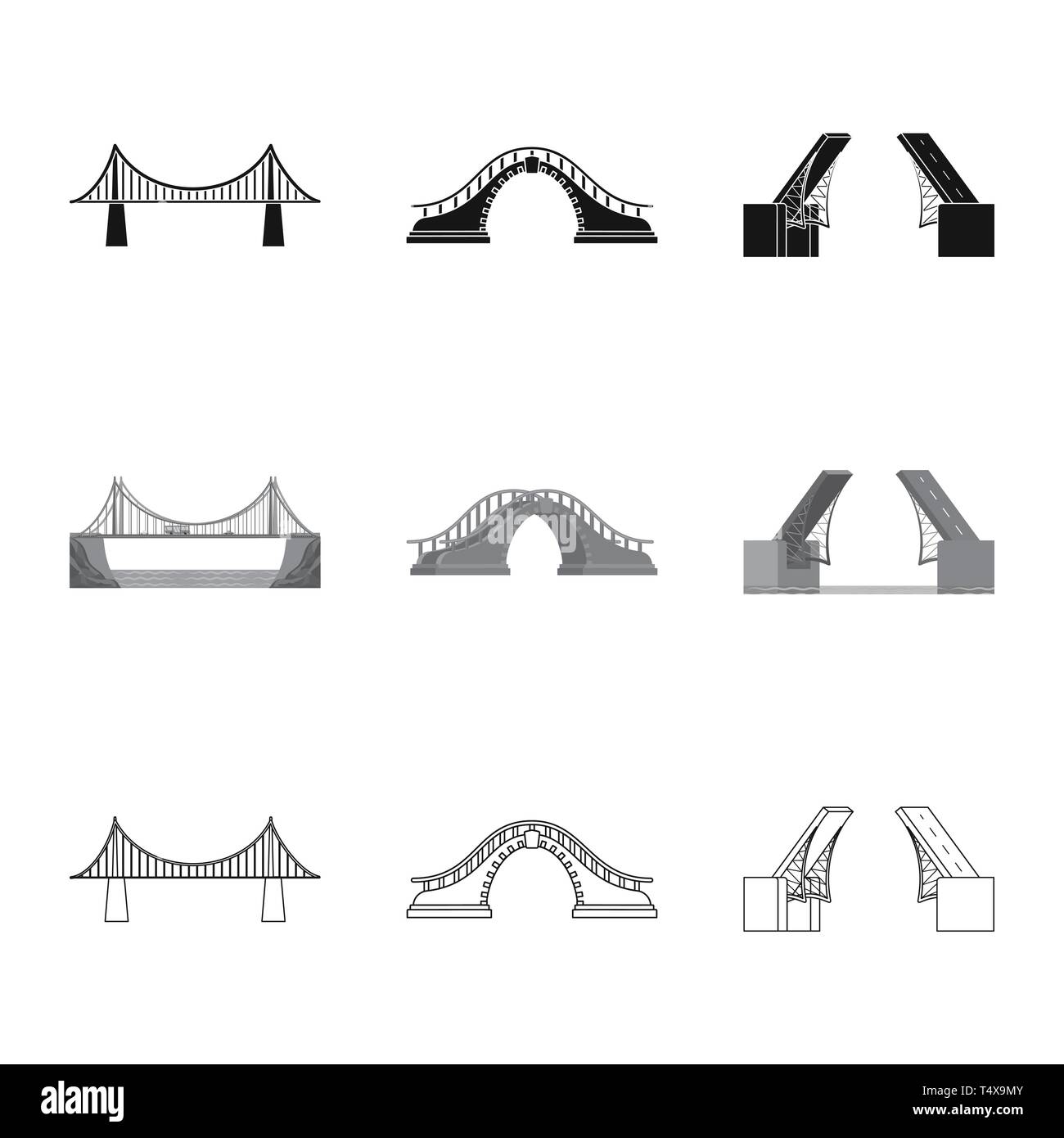Vector design of connection and design symbol. Set of connection and ...