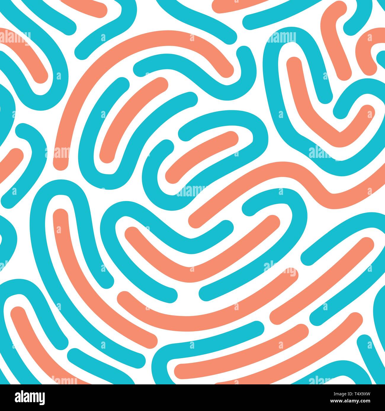 Seamless abstract organic pattern with smooth lines for wallpaper or ...