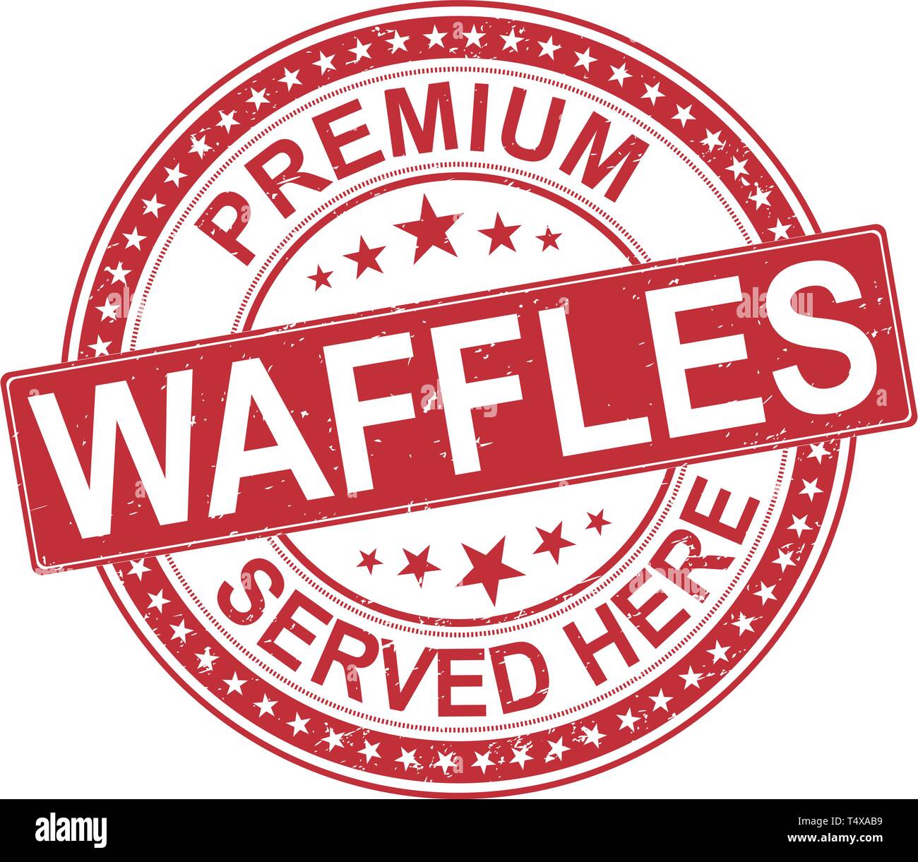 Waffles sticker hi-res stock photography and images - Alamy