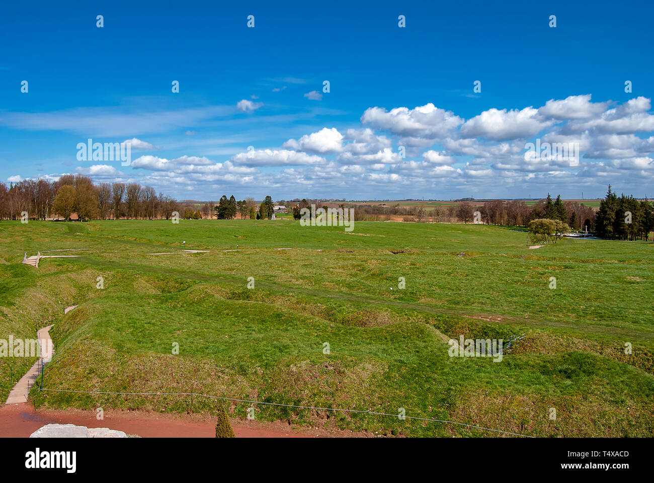 The preserved trenches from the Battle of the Somme where the ...