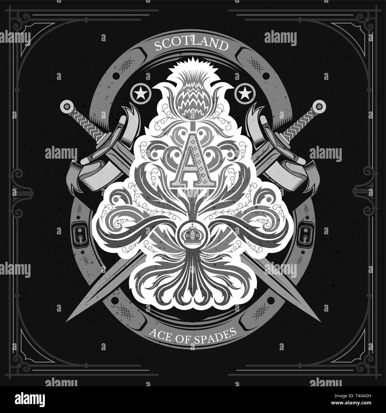 Cross ace Stock Vector Images - Alamy