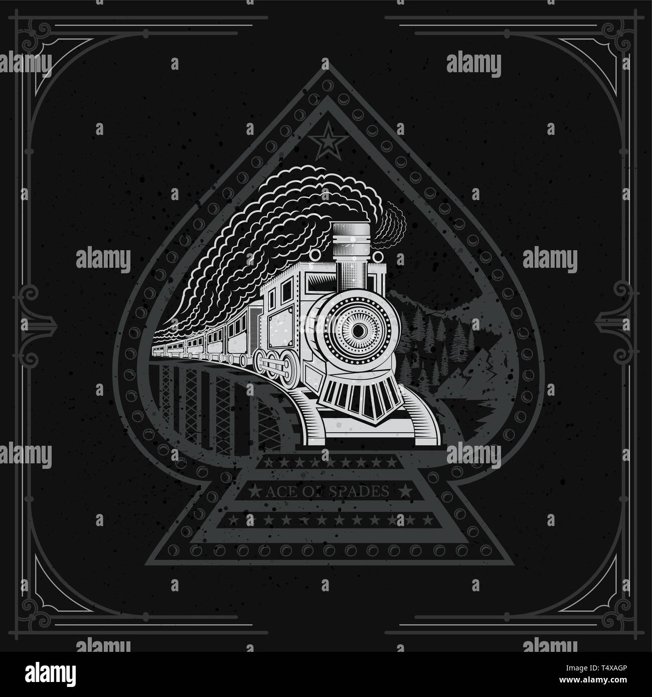 Smoke machine on black Stock Vector Images - Alamy