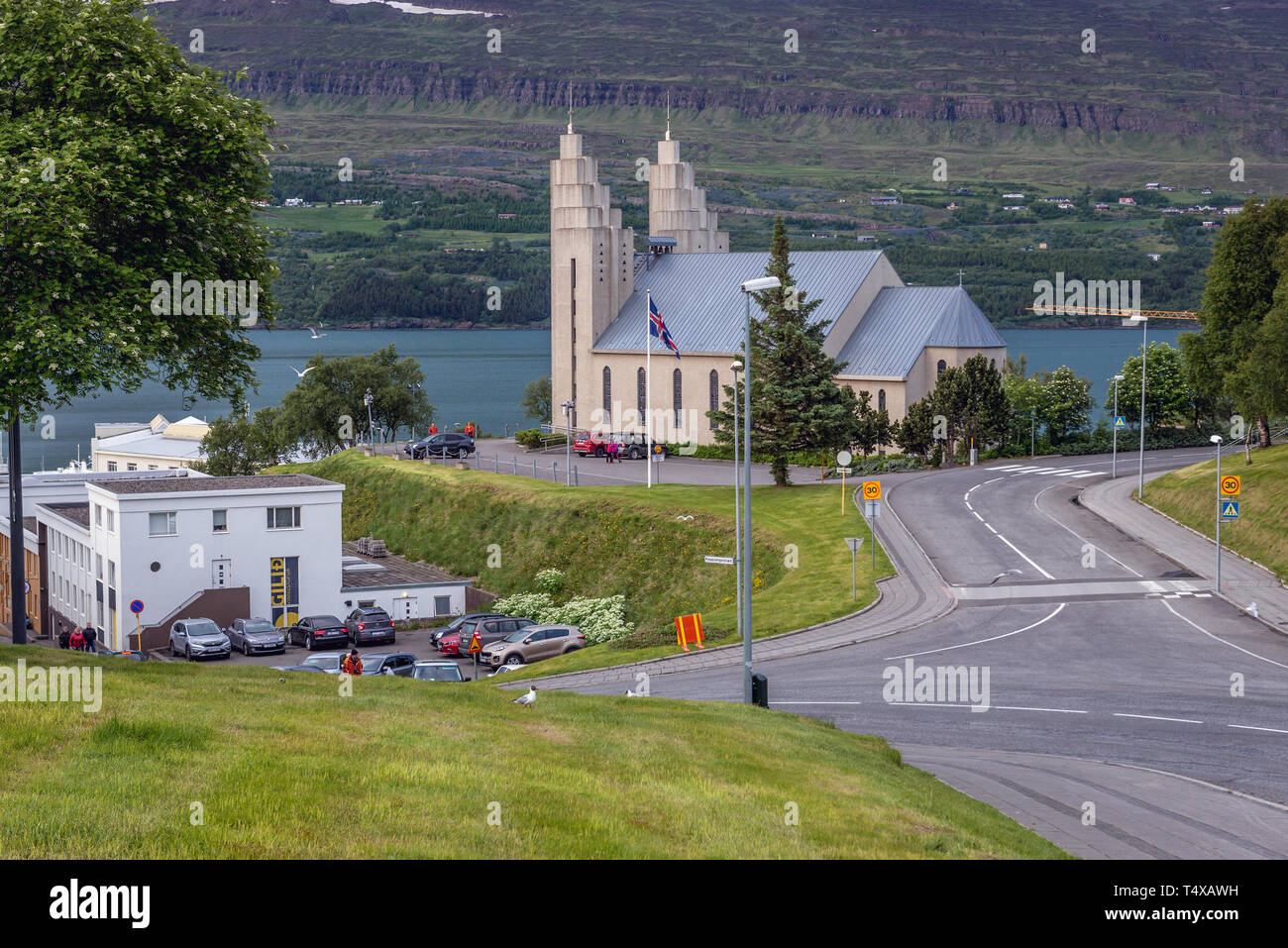 Akureyrarkirkja lutheran church hi-res stock photography and images - Alamy