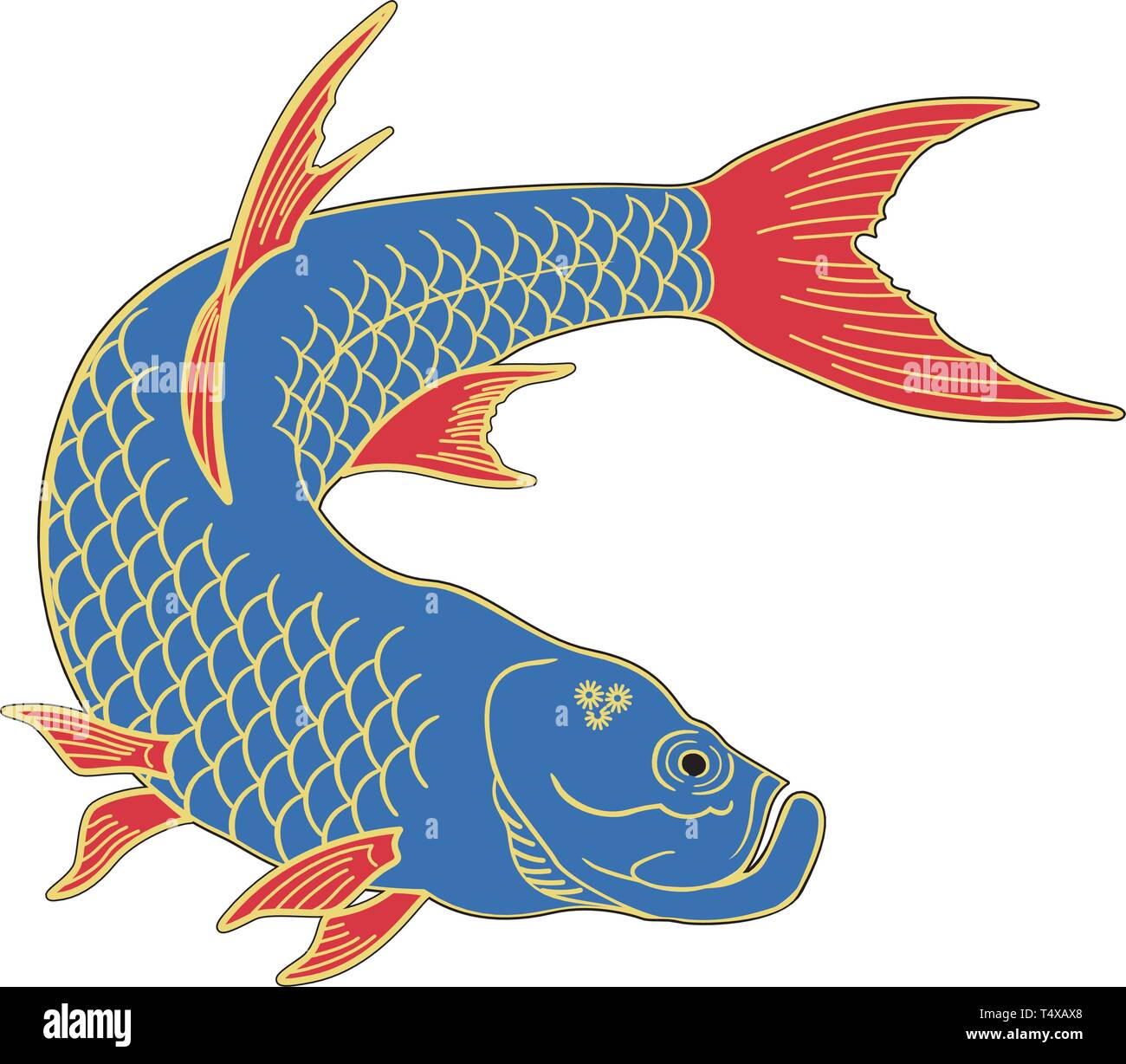 Tarpon Oriental Vector Illustration Stock Vector Image & Art - Alamy