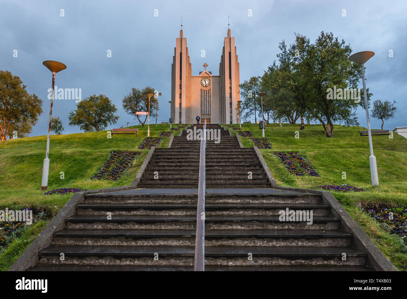 Akureyrarkirkja lutheran church hi-res stock photography and images - Alamy