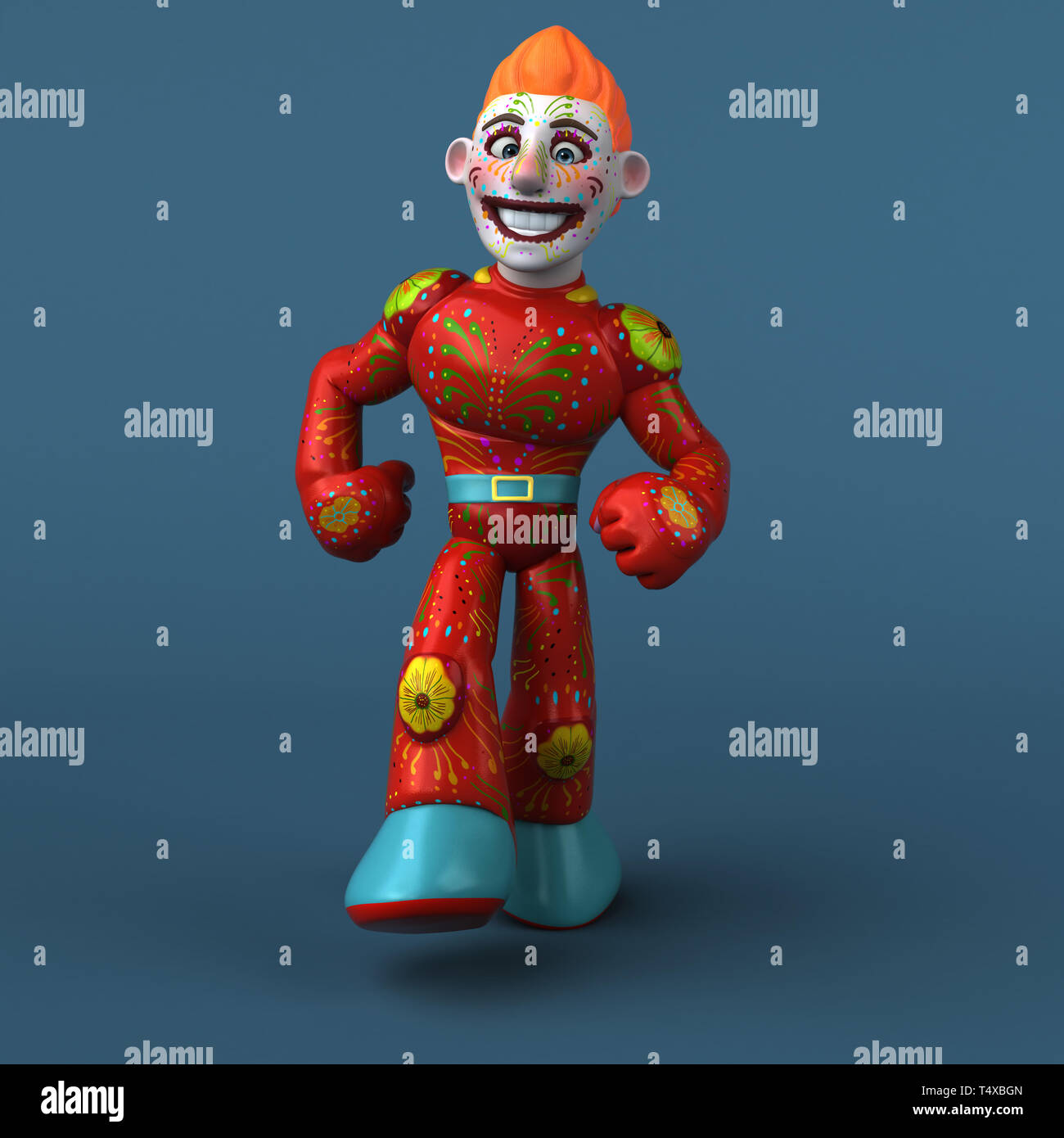 Mexican hero - 3D Illustration Stock Photo - Alamy