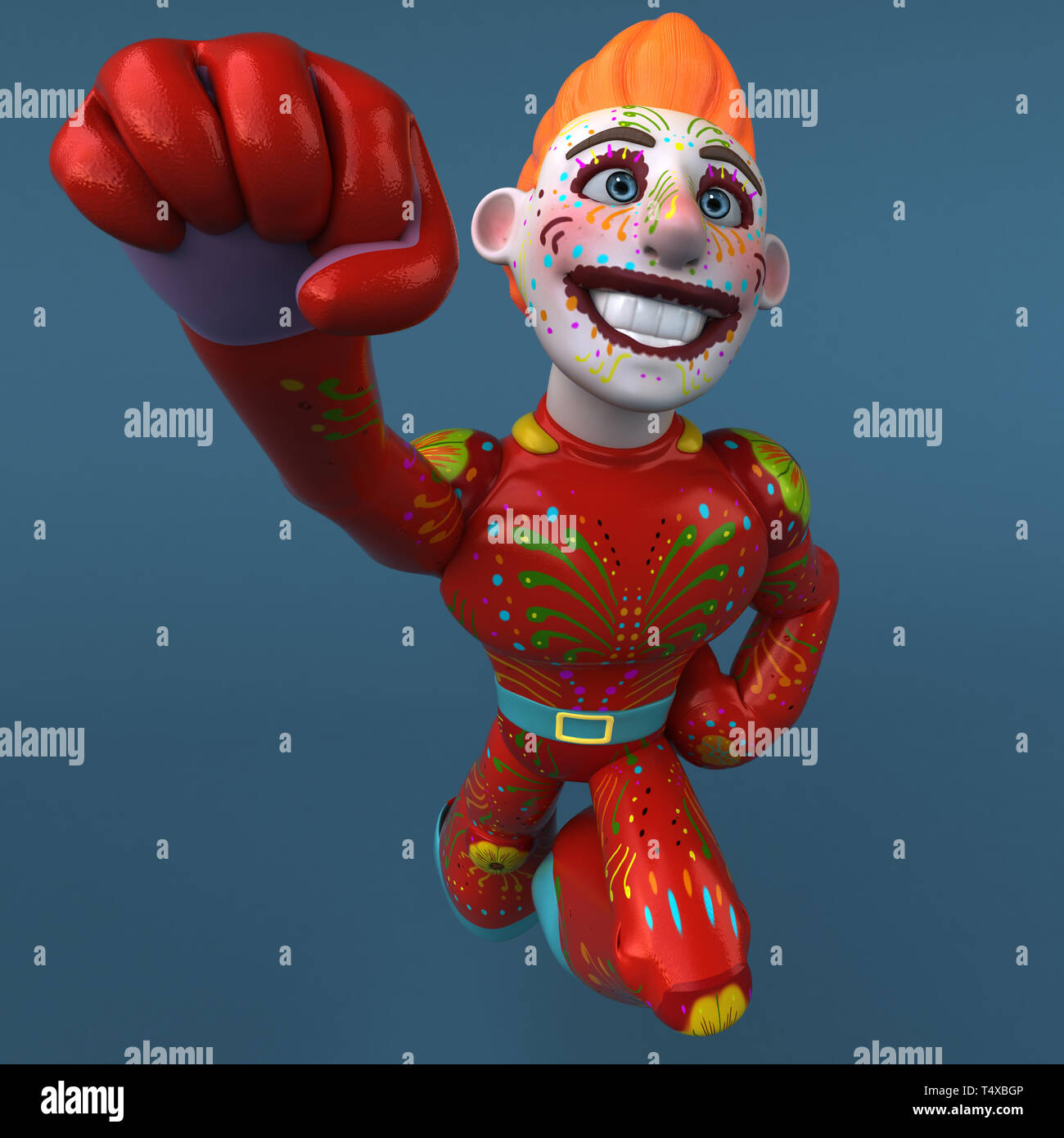 Mexican hero - 3D Illustration Stock Photo - Alamy