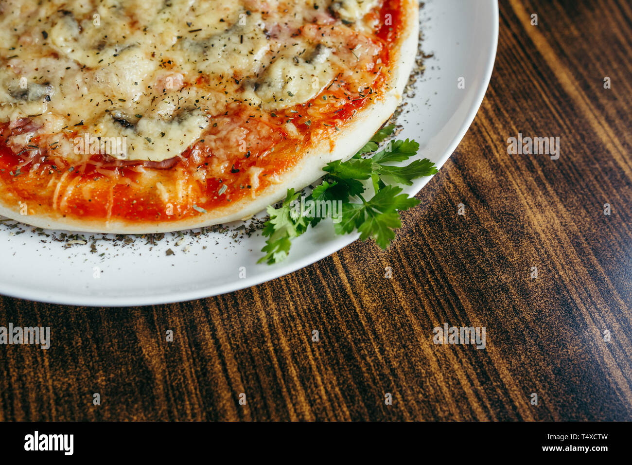 Hot pizza slice melting cheese hi-res stock photography and images - Alamy