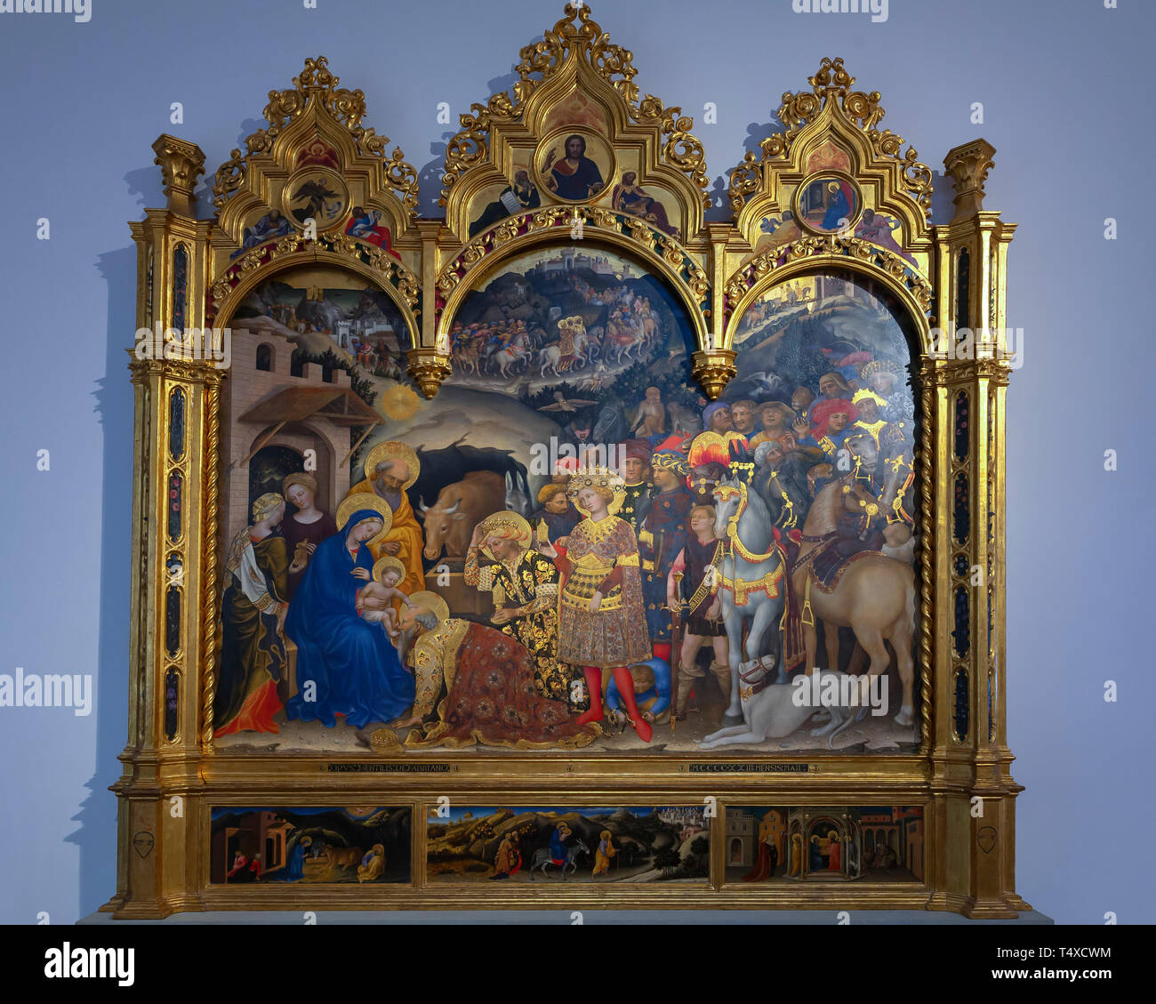 Adoration of the Magi, Christ in Judgement, the Annunciation, and Prophets, The Nativity, the ...