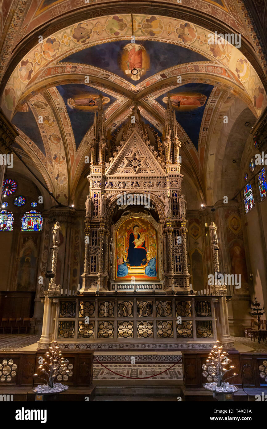 Tabernacle, Andrea Orcagna, circa 1359 Madonna and Child, Bernardo ...